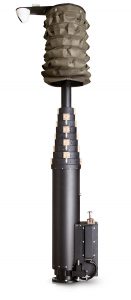 Mast and electromechanical telescopic jack rising to 24m, load 250kg